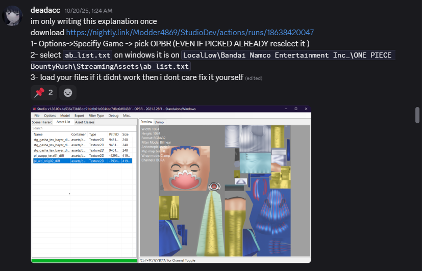 How to open and extract "unity3d file" from game one piece bounty rush ...
