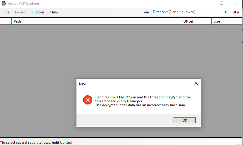 Ryn And The Thread Of Life (Early Demo) Encrypted .pck file extraction ...